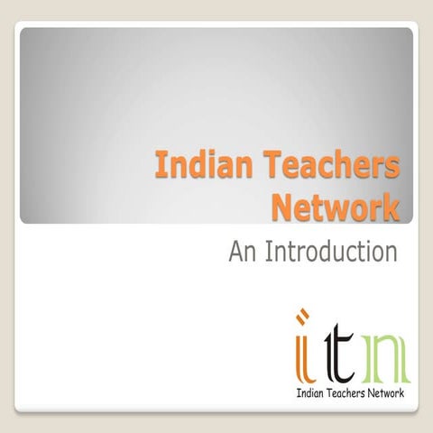 Indian Teachers Network | PDF