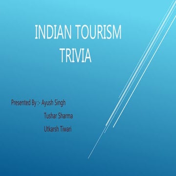 Indian tourism showdown | PPT