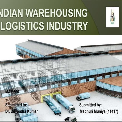 Indian warehousing and logistics industry | PPTX
