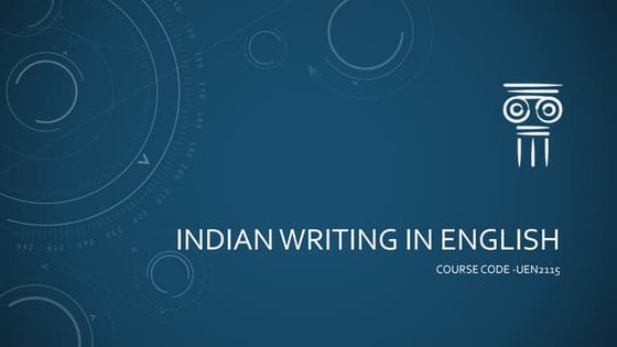 Introduction to indian writing in english pre-independence | PPTX