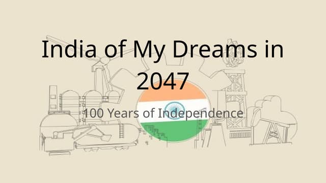 India in 2047.pptx | Technology Industry | Industries