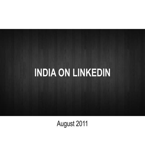 India on linkedin | PPT