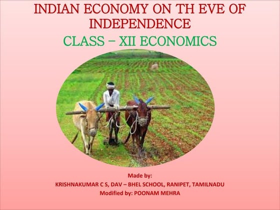 Indian economy notes | DOCX