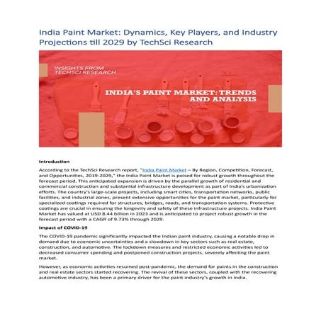 India Paint Market [2029]: Top Trends, Size, and Competitive ...