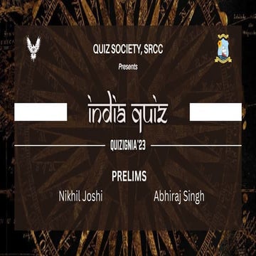 India Quiz- Prelims | PDF