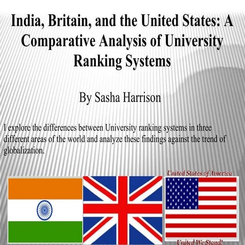 India, Britain and U.S. Education Ranking Systems | PPT