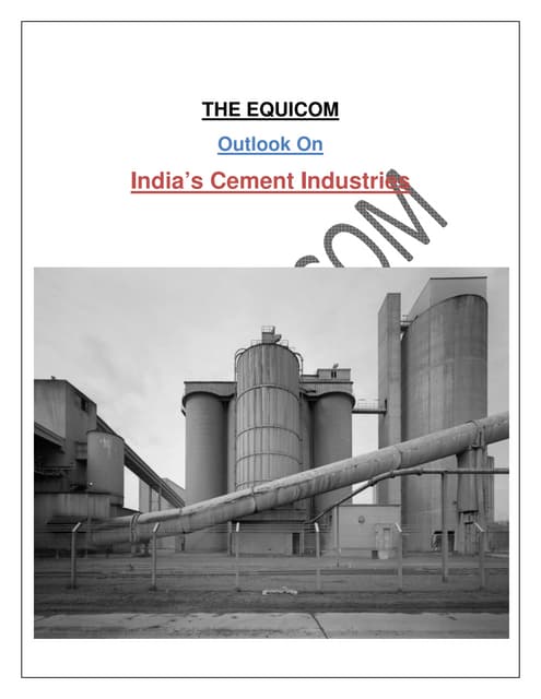 5 FORCE ANALYSIS OF THE CEMENT INDUSTRY IN INDIA | PPTX | Commodities ...