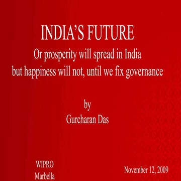 India's future | PPTX | Economy | Business and Finance