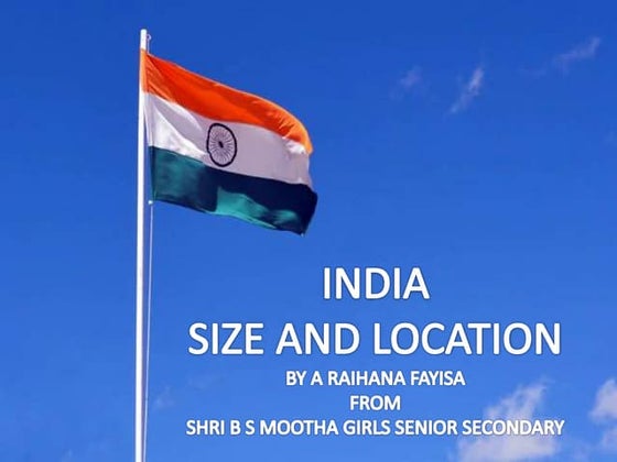 Chapter - 1, India: Size & Location, Geography, Social Science, Class 9 ...