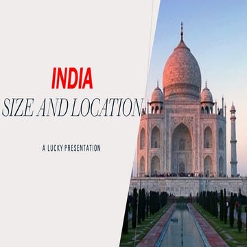 India Size and Location Cass 10 CBSE Notes | PDF