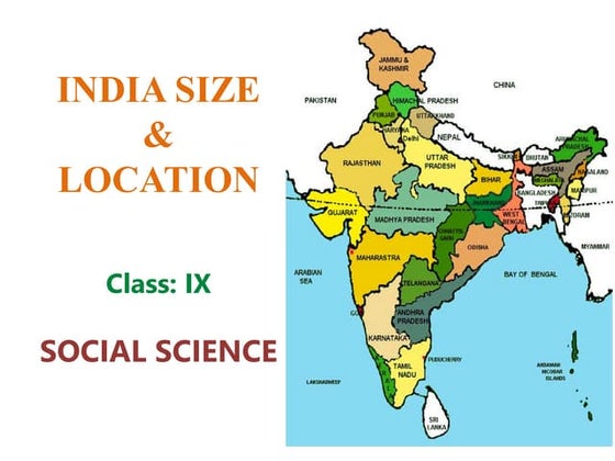 Class 9th Geography Chapter 1| India-Size and Location | PDF | Asia Travel | Travel Locations