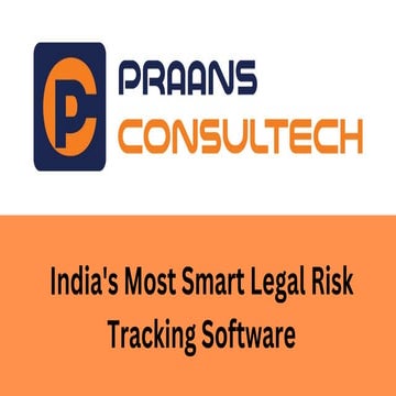 The Most Intelligent Legal Risk Tracking Software in India. | PPT