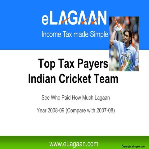 Highest Income Tax Cricket Player in India | PDF