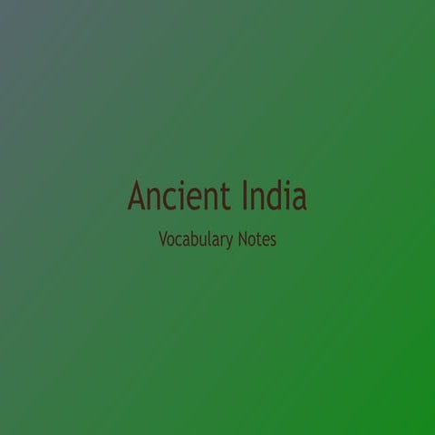 India vocab! | PDF