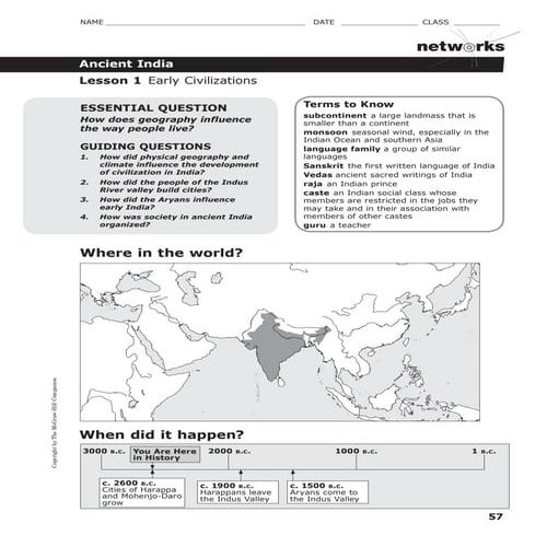 India workbook | PDF | Hinduism | Religion & Spirituality