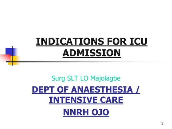 Intensive care unit design | PDF