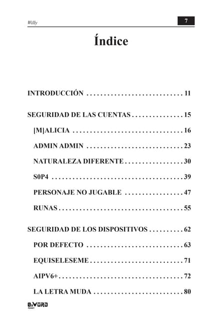 Índice del libro "Infraestructuras Críticas y Sistemas Industriales: Auditorias de Seguridad y ...