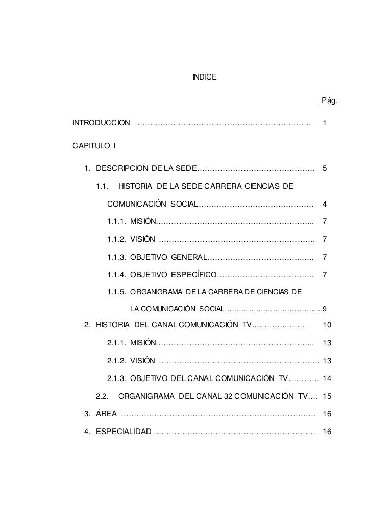 Indice del informe oficial modificado este ahora siii este si essssss