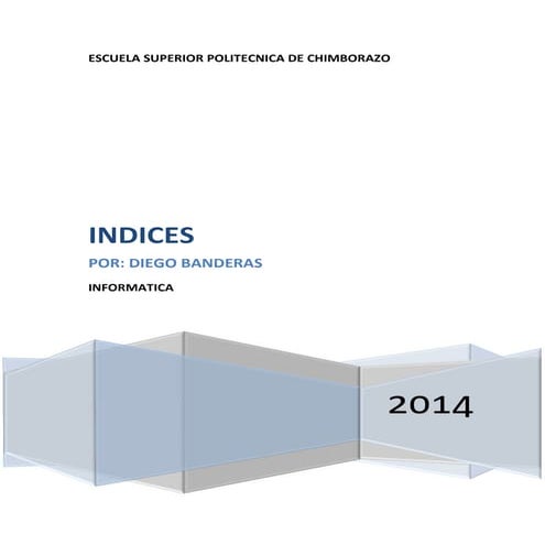 Indices en Microsoft Word | PDF