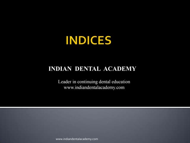 Index of Orthodontic Treatment Need (IOTN) | PDF