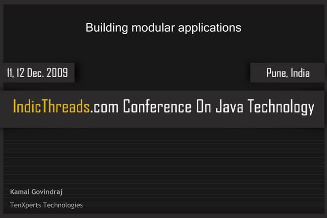 Building Modular Applications Ppt