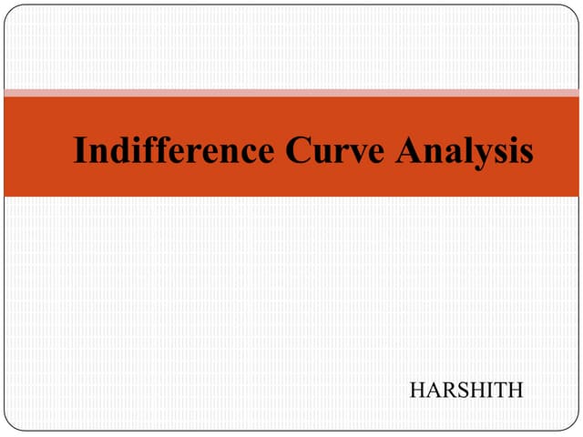 Indifference curve and budget line | PDF