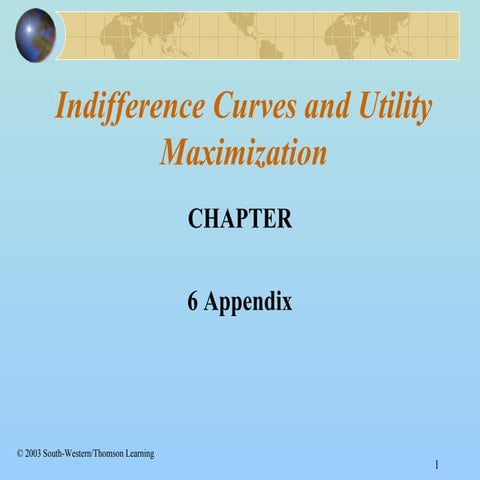 Indifference curve | PPT | Personal Finance