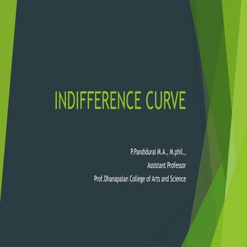 Indifference curve | PPTX