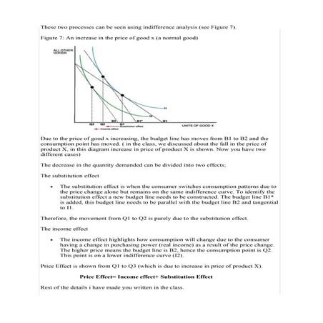 Indifference curve analysis | PDF