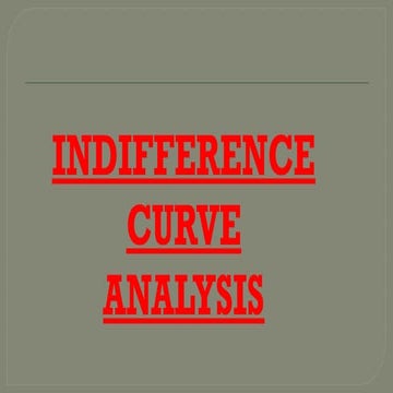 Indifference curve ppt-9.pdf micro economics | PDF