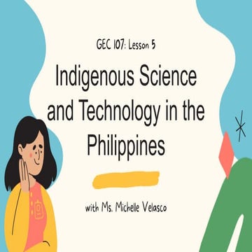 Indigeneous Science in the Philippines-- | PPTX