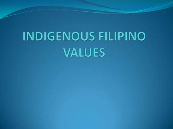Four Filipino Values | PPTX