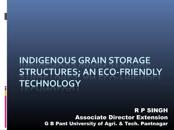 Storage structures | PPTX