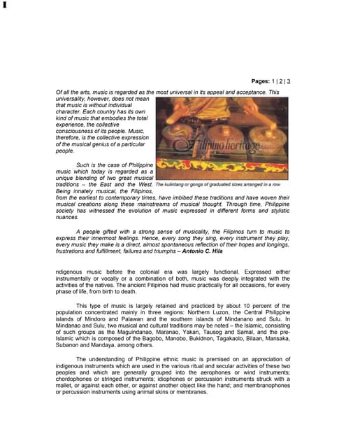 Philippine bamboo-instruments | PDF