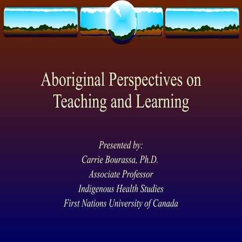 Indigenous people education | PPTX