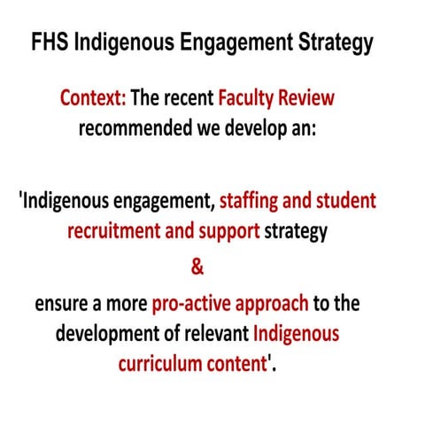 Indigenous Engagement Presentation to Faculty Academic Committee | PPTX ...