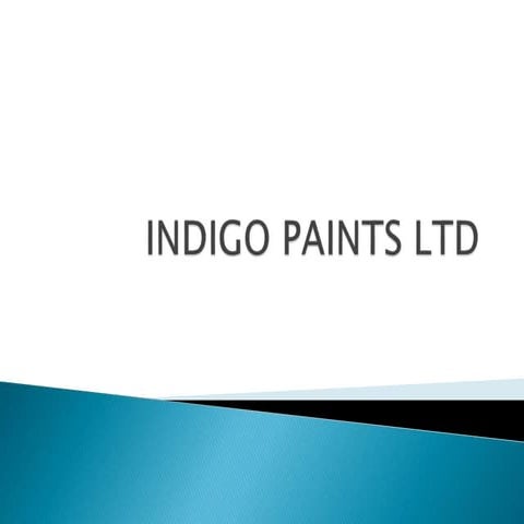 Indigo paints ltd IPO | PPTX