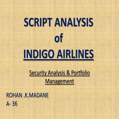 Indigo ppt | PPTX