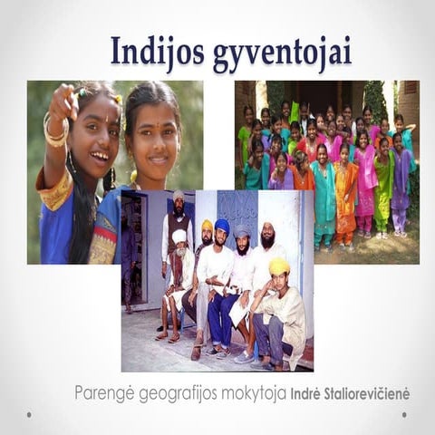 Indijos gyventojai | PPTX