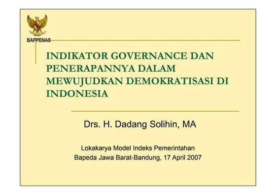 AKTOR DALAM GOOD GOVERNANCE SERTA PERANNYA | PPTX