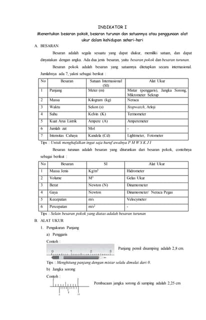 Kumpulan soal-soal Besaran dan Pengukuran UN IPA SMP Kelas 9 Nurul ...
