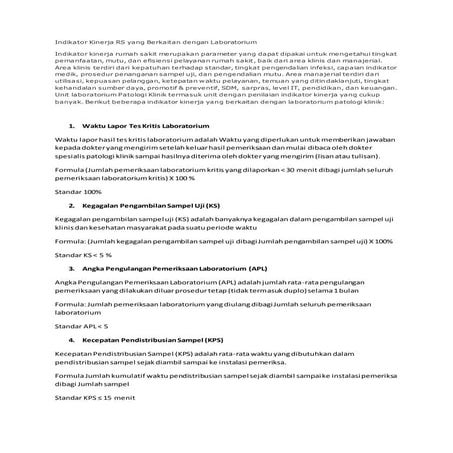 Indikator Kinerja Lab Docx