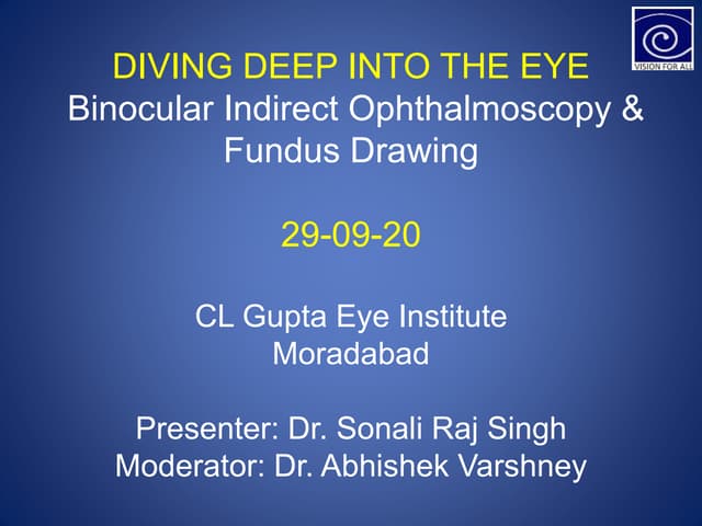 1FUNDUS_DRAWING of retina after complete examination | PPT | Eye and ...