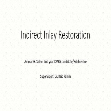 indirect inlay restoration.pptx
