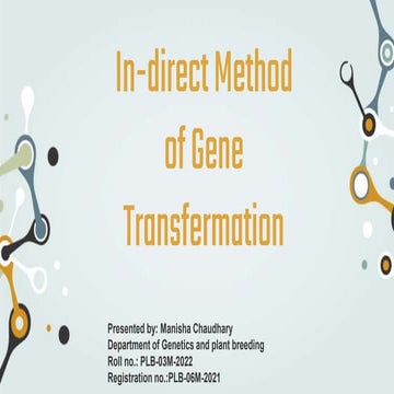 Indirect method of gene transfer.pptx