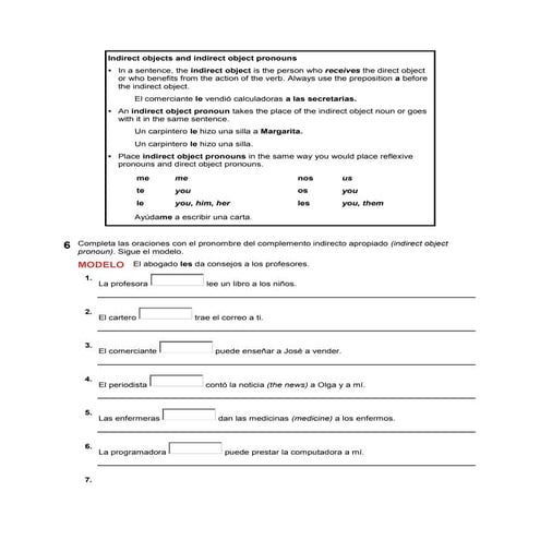 8.2 Double object pronouns | PPT