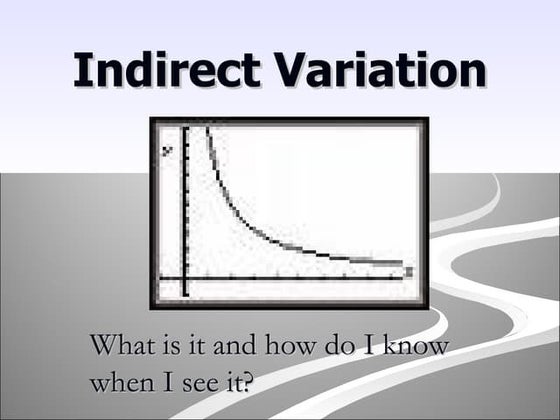 direct and inverse variations | PPTX