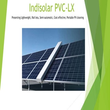 Indisolar PVC-LX module cleaning systems | PPT