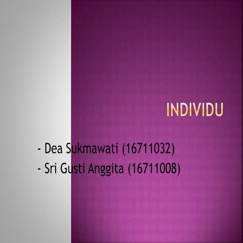 Individu | PPT