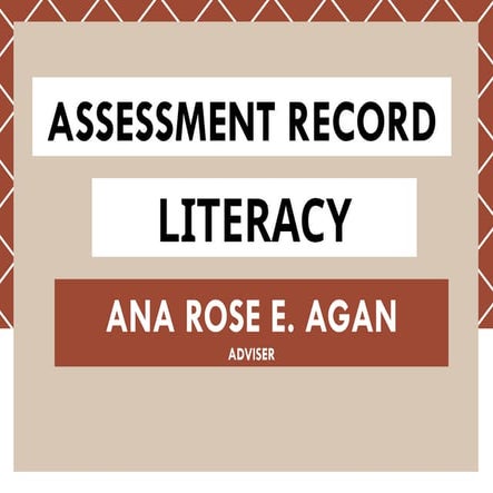 individual-assessment-record.pptxjfjfhdjdjd | PPTX